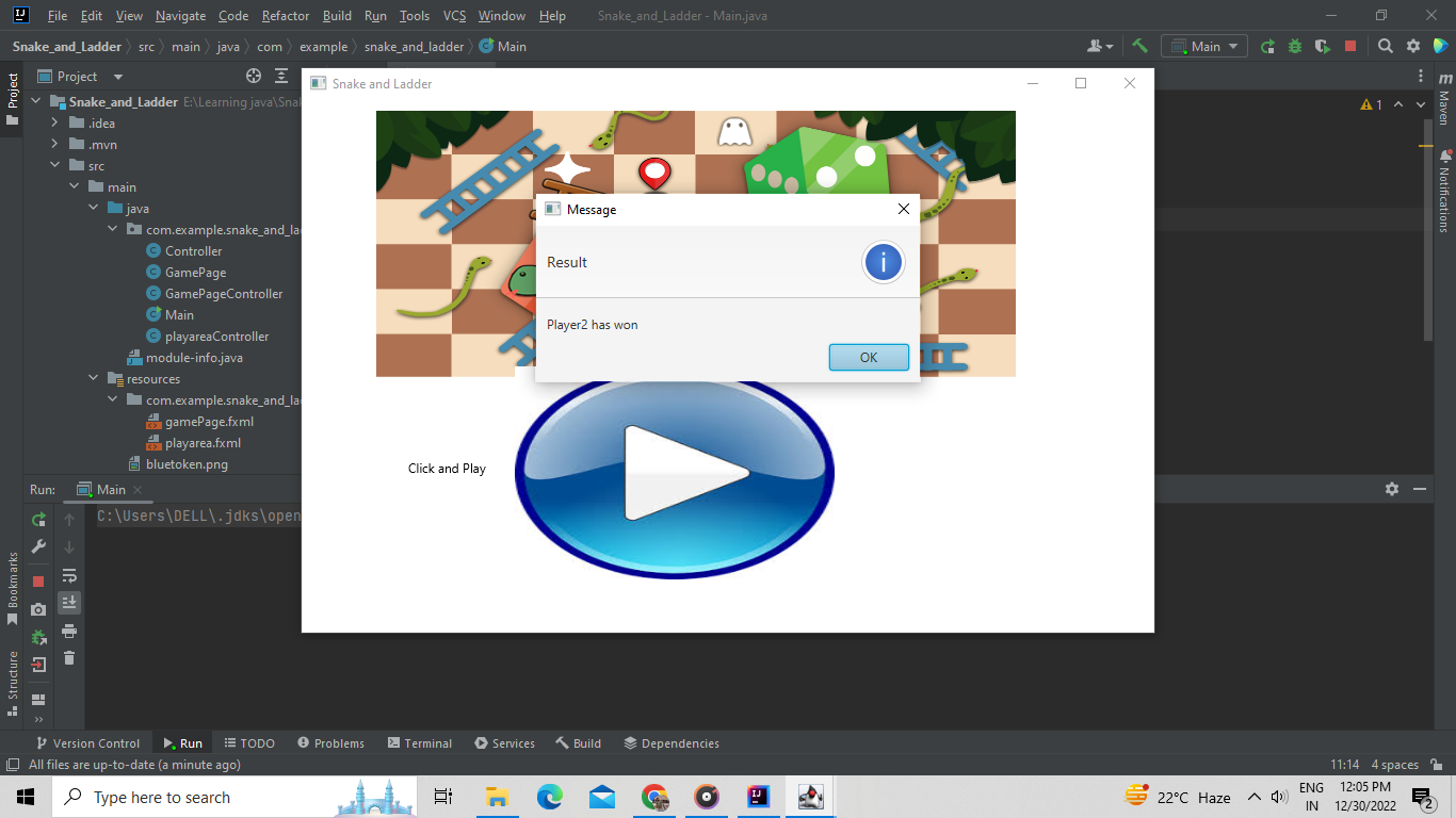 GitHub - Nau-shad/Snake-And-Ladder: Sanke and Ladder Game using JAVA and javafx.