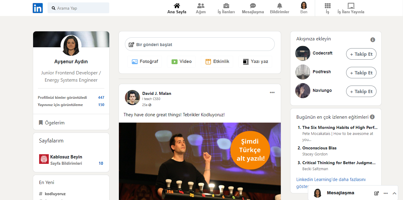 GitHub - aysenur-aydin/Patika-LinkedIn-Clone
