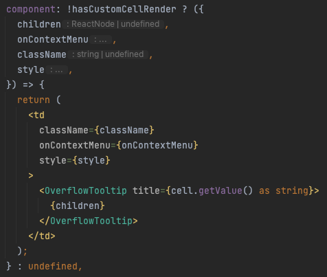Overriding muiTableBodyCellProps component shows ref warning · Issue #435 · KevinVandy/material ...