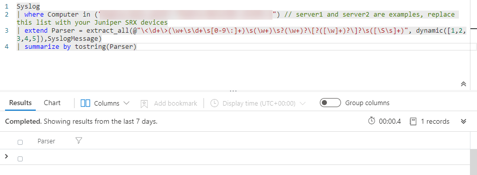 Juniper Srx Issue With Parser · Issue 2428 · Azureazure Sentinel · Github 7682