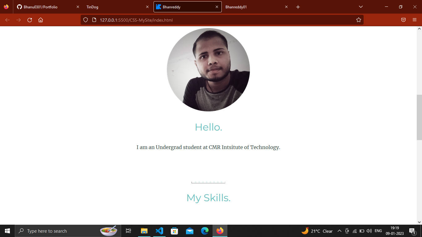 GitHub - Bhanu0301/Portfolio2