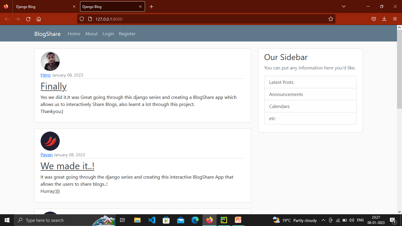 GitHub - Bhanu0301/BlogShare