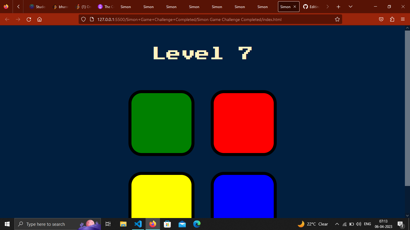 GitHub - Bhanu0301/Simon-Challenge