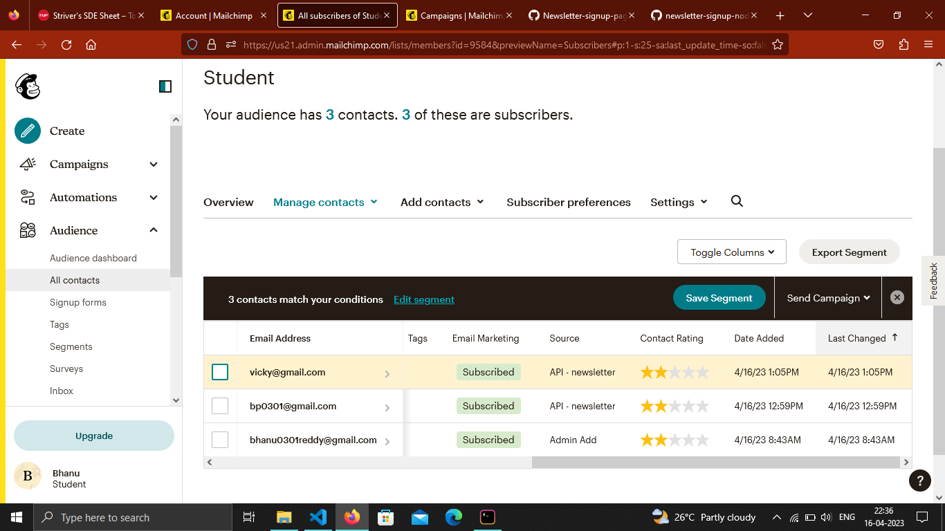 GitHub - Bhanu0301/Newsletter: Implemented a SignUp page with user Authentication for a ...