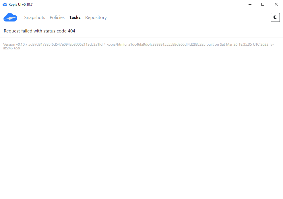 [Feature Request] Keep restore tasks in KopiaUI · Issue #2012 · kopia/kopia · GitHub