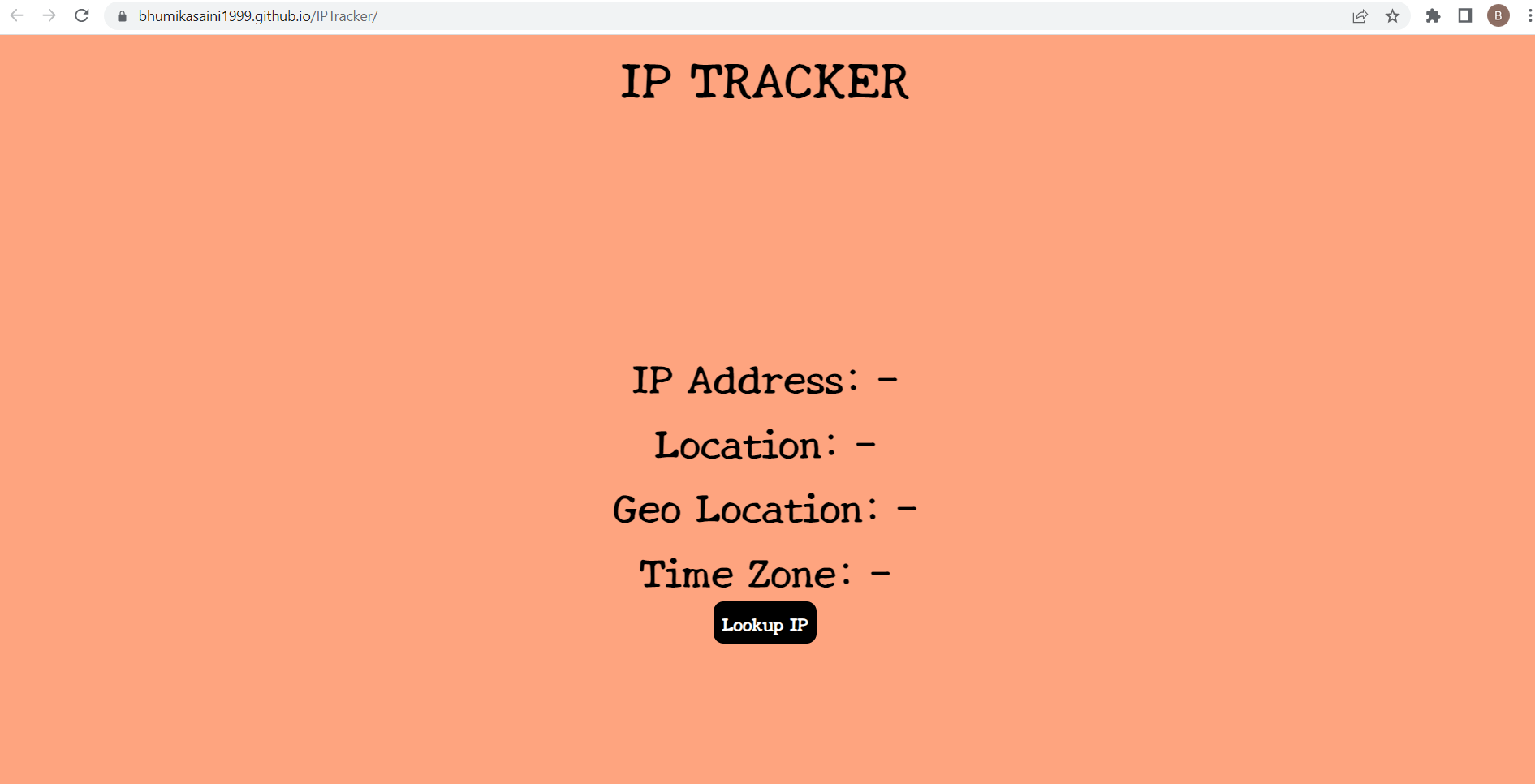 GitHub - BhumikaSaini1999/IPTracker