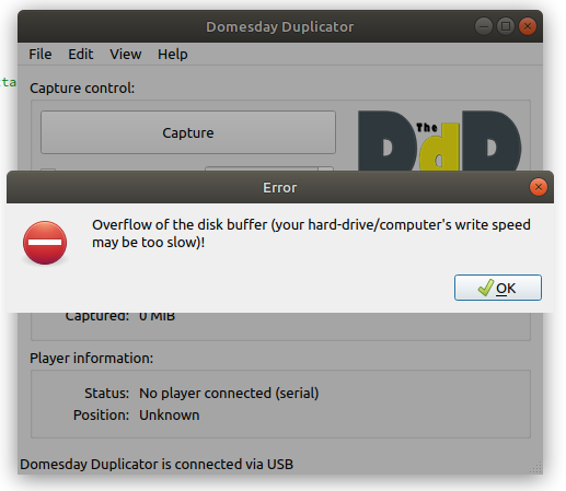 Timer does not stop when capture is halted due to disk buffer overflow · Issue #53 · simoninns ...