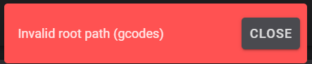Invalid root path (gcodes) · Issue #446 · Arksine/moonraker · GitHub