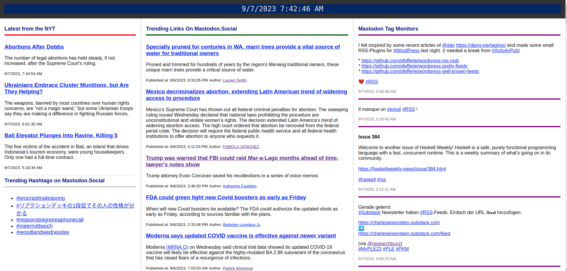 GitHub - ResearchBuzz/VibesMasto-News-Monitor: A full-page news monitor ...