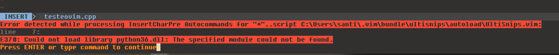 just installed Ultisnips and got this error · Issue #1544 · SirVer/ultisnips · GitHub