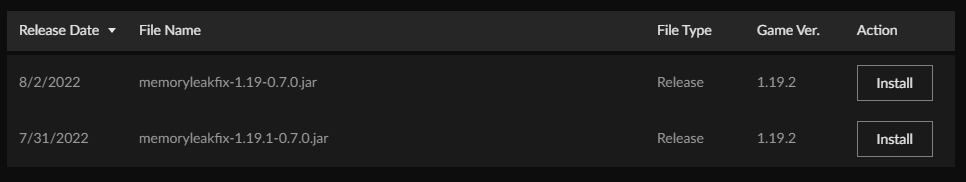 Not compatible with 1.19.2 · Issue #54 · FxMorin/MemoryLeakFix · GitHub