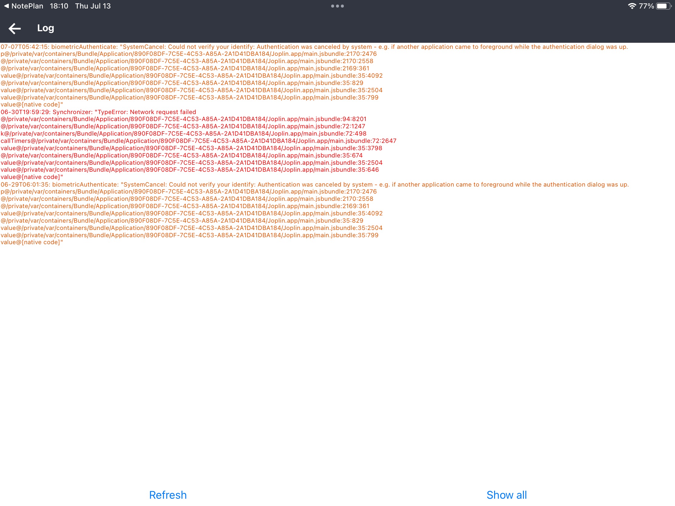 X-Callbacks to Joplin not working on iPadOS · Issue #8472 · laurent22/joplin · GitHub
