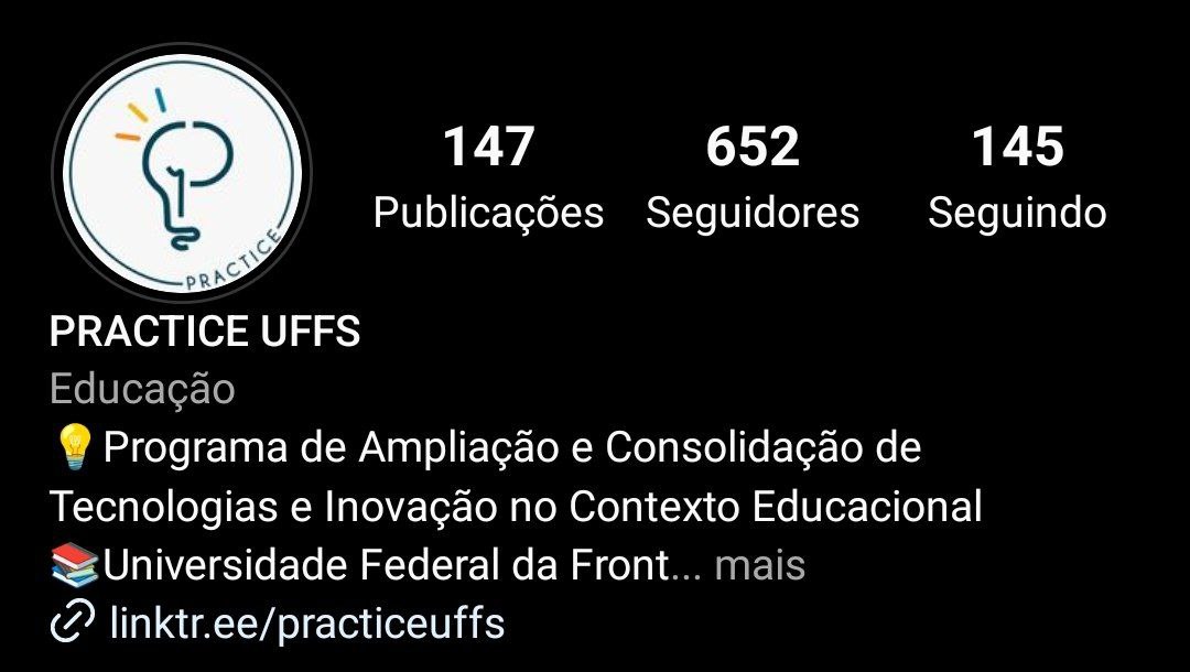 Biografia Instagram · Issue #1367 · practice-uffs/programa · GitHub