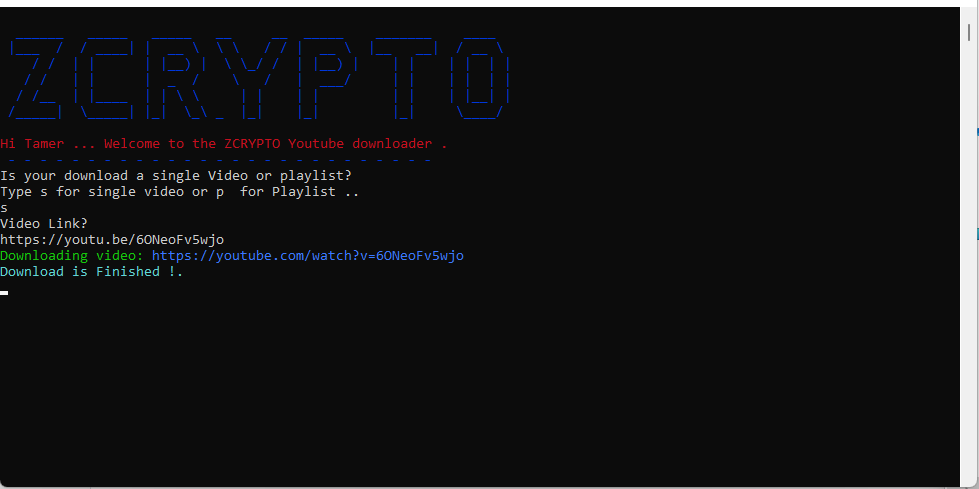 GitHub - TZacksEG/Youtube-Downloader: YouTube Downloader - Single ...