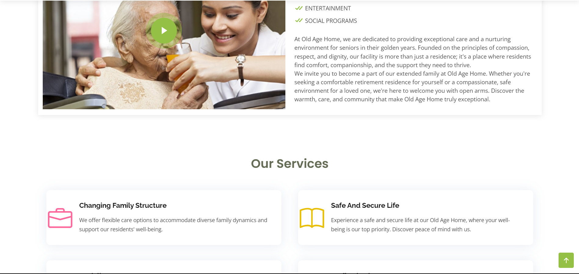 GitHub - subhranil002/OldAgeHome-Website: A Responsive Website Created Using Bootstrap ... Made ...