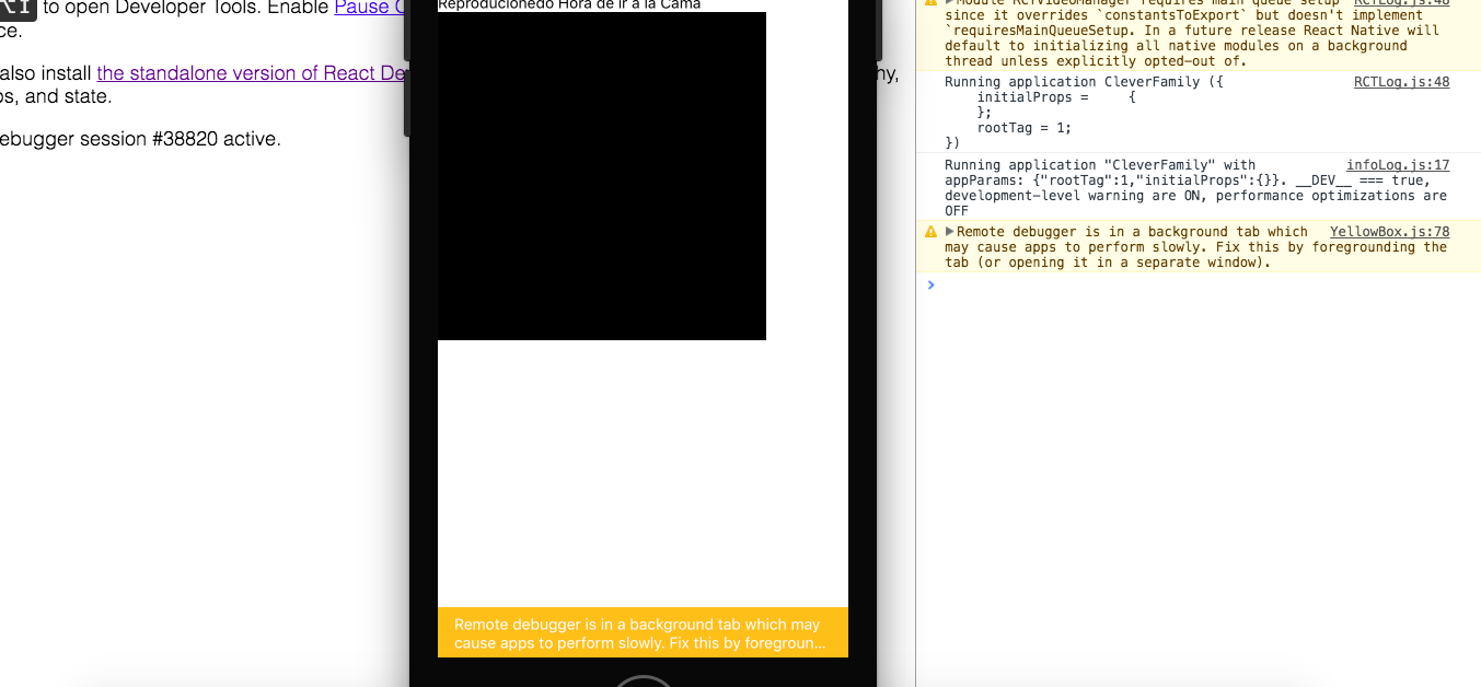 Getting just a black container · Issue #821 · TheWidlarzGroup/react-native-video · GitHub