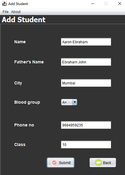 GitHub - rameeskh/Student-Management-System: Student Management System created using java and sql.
