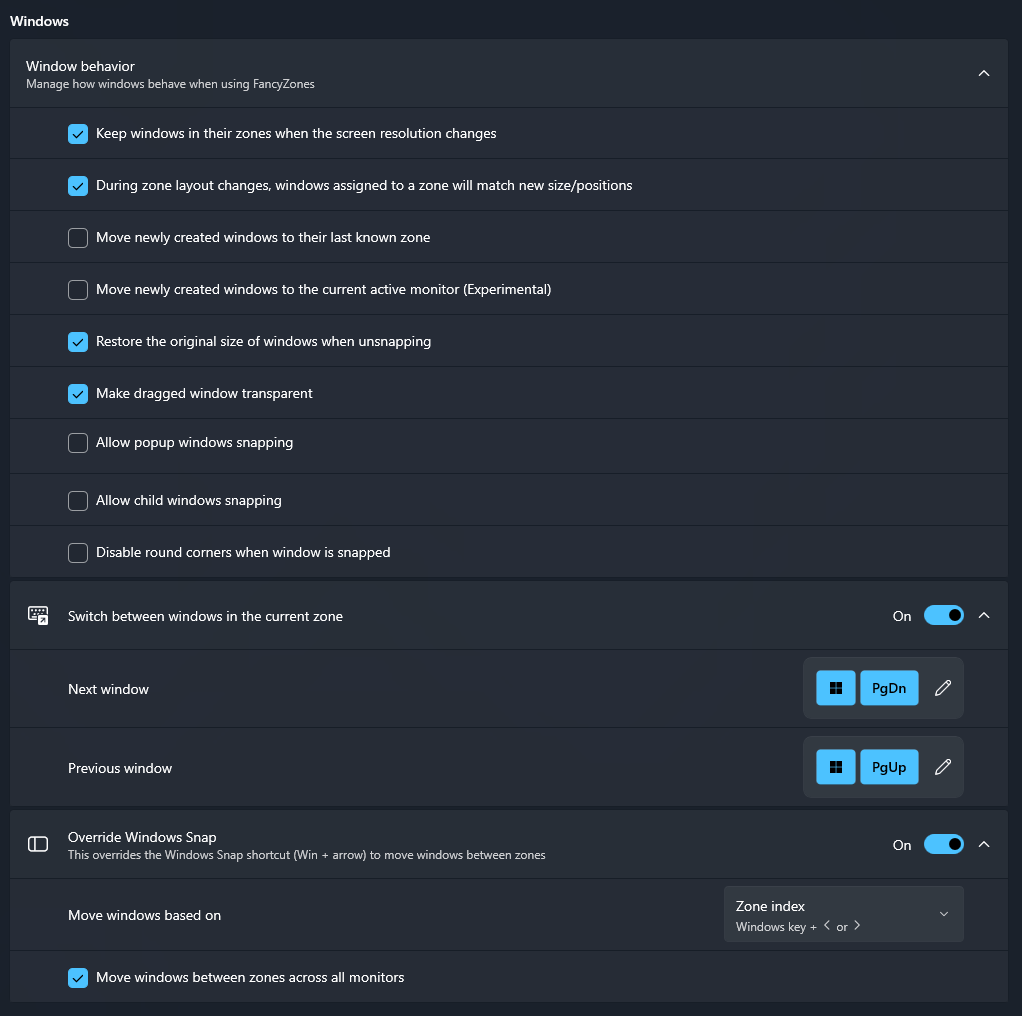 FancyZones snap override doesn't maximise in multimonitor configuration · Issue #27973 ...