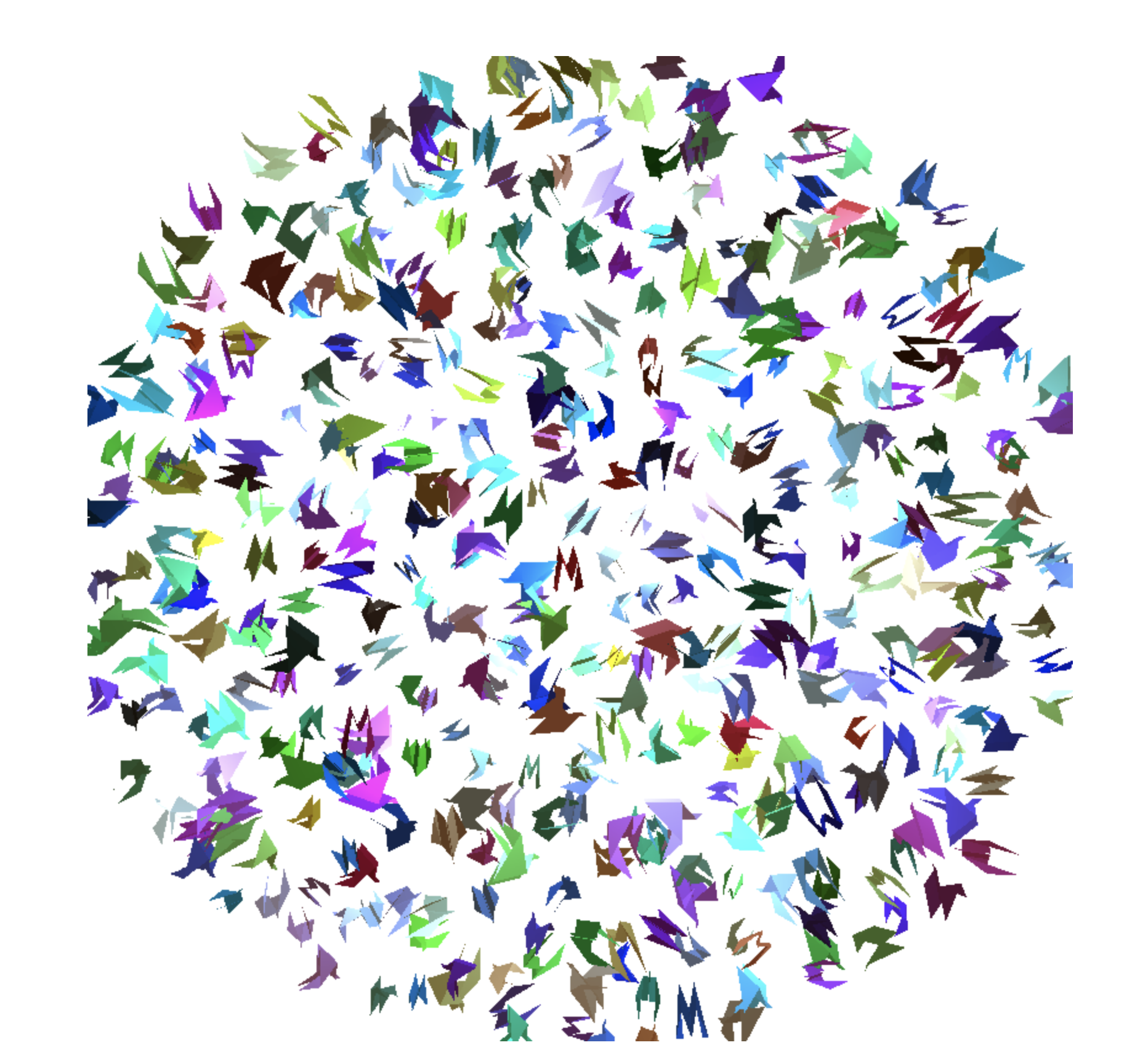 GitHub - EcutDavid/bird-particles-three: Simple 3D particles effects