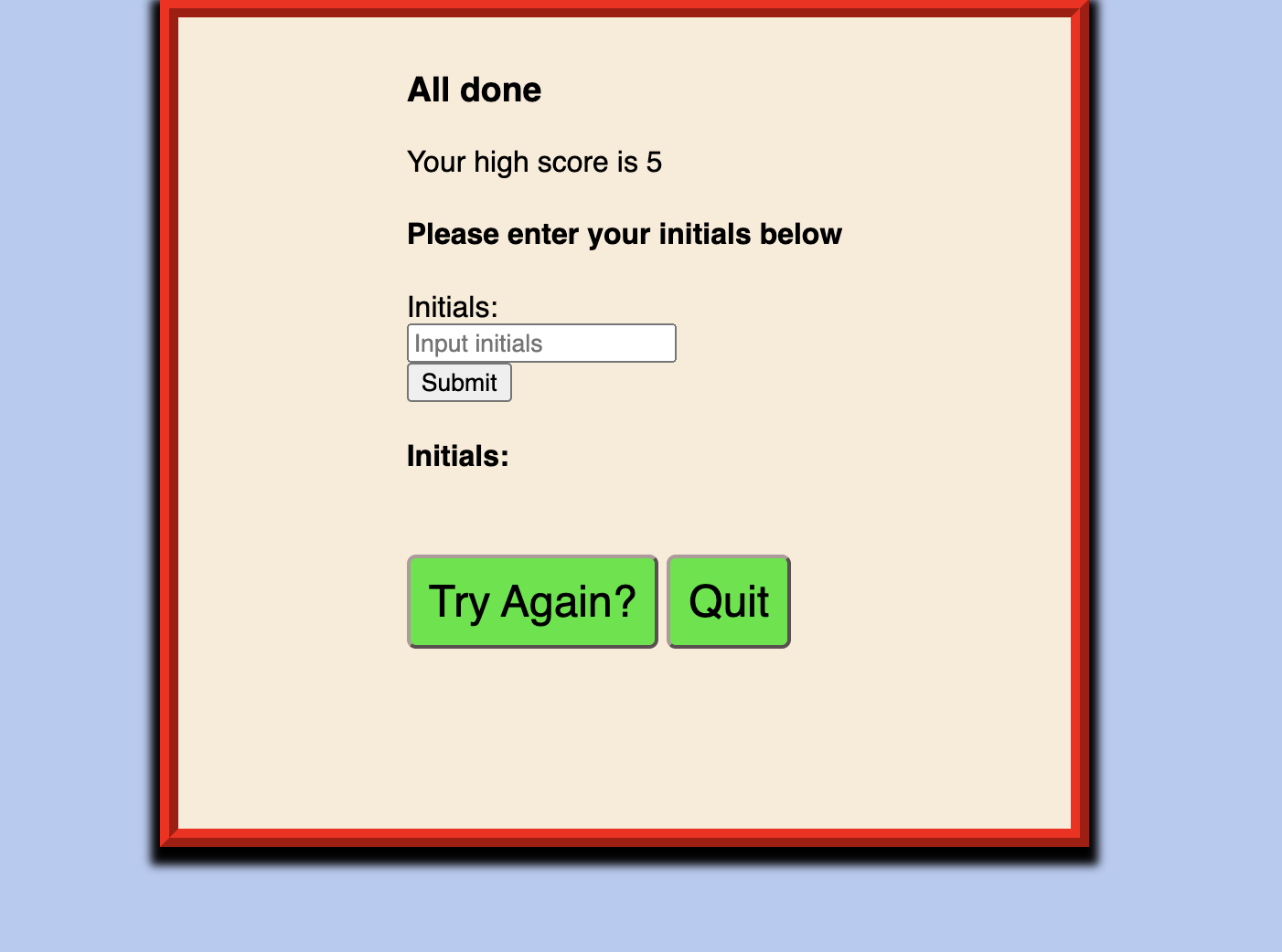 GitHub - RodBennett/04-coding-mini-quiz