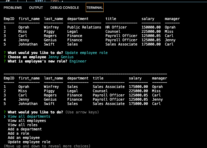 GitHub - RodBennett/12-Employee-Tracker-SQL