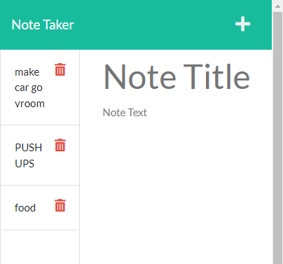 GitHub - Rdeaki/Note-Taker