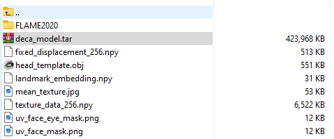Released model download · Issue #172 · yfeng95/DECA · GitHub