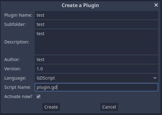 Cant Create New Plugin From Project Settings Dialog · Issue 36636 · Godotenginegodot · Github