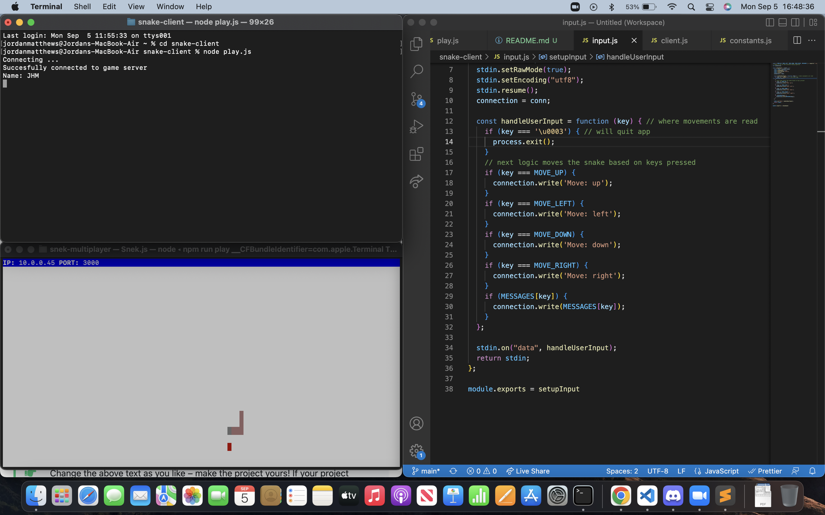 GitHub - jehmatthews/snake-client