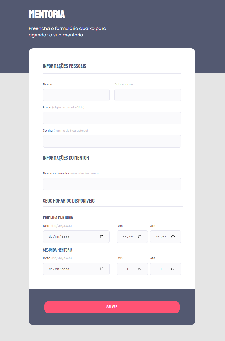 GitHub - andreviapiana/form-mentoria