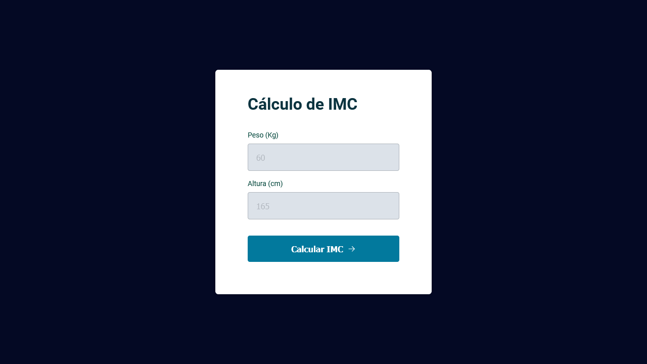 GitHub - andreviapiana/Calculadora-IMC