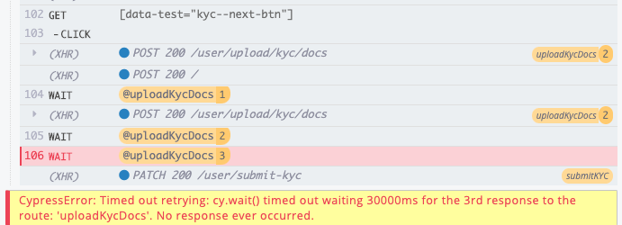 cy.wait() for multiple XHR request can not work · Issue #7034 · cypress-io/cypress · GitHub
