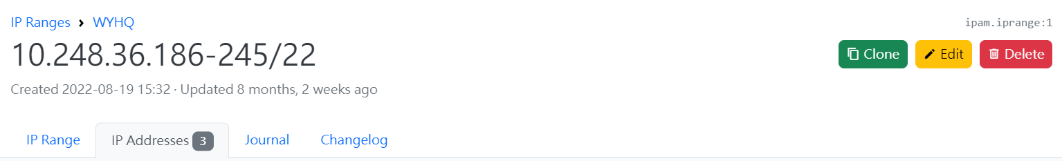 Button "Add IP Addresses" in ipam/ip-ranges/ /ip-addresses/ page is disappear · Issue #1005 ...
