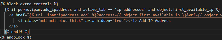 Button "Add IP Addresses" in ipam/ip-ranges/ /ip-addresses/ page is disappear · Issue #1005 ...