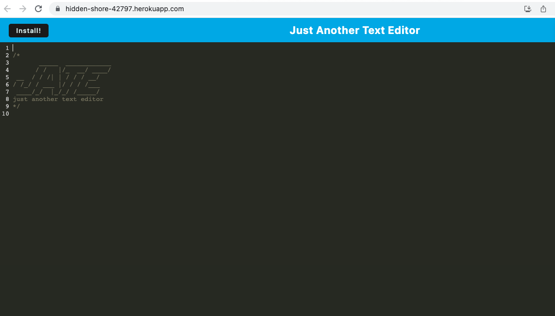 GitHub - lcsantana1/PWA-Text-Editor