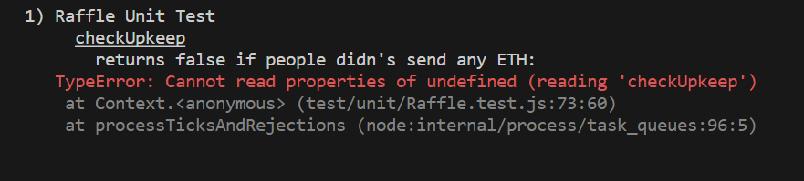 TypeError: Cannot read properties of undefined (reading 'checkUpkeep') · smartcontractkit full ...