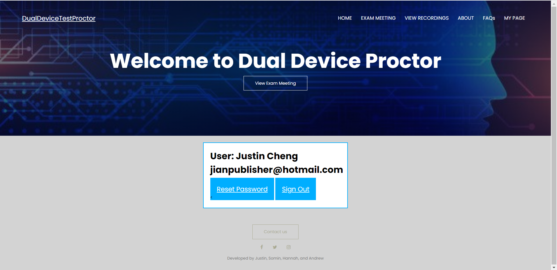 GitHub - JianPublisher/Exam-Proctor-Website: Exam Proctor Website is a ...