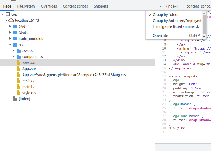 Dev Sourcemaps For Vue Files Are Not Working With Vue Ts Template