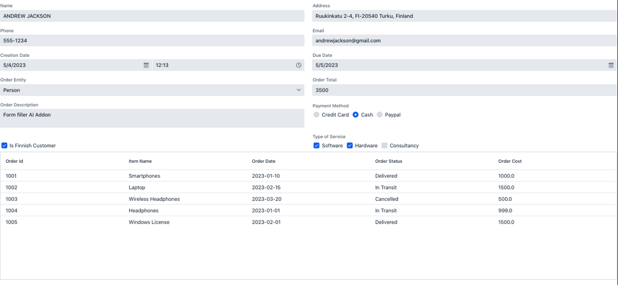 GitHub - vaadin/form-filler-addon