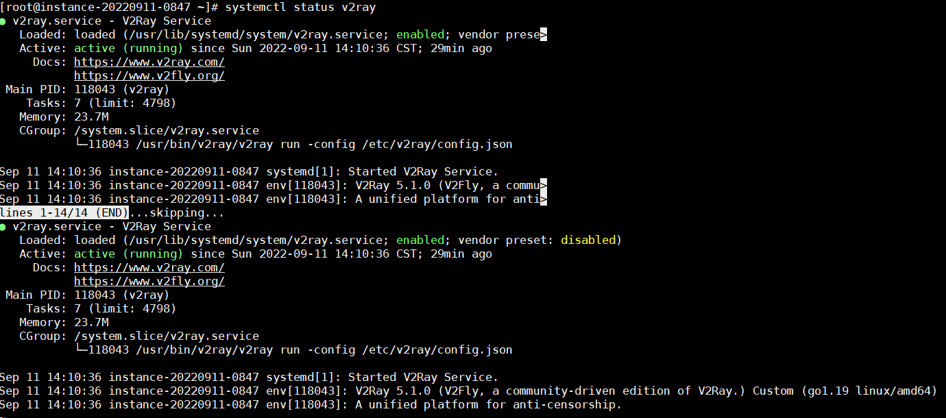 升级服务器内核及脚本后，状态显示未运行，重装还是没有解决 · Issue #926 · 233boy/v2ray · GitHub