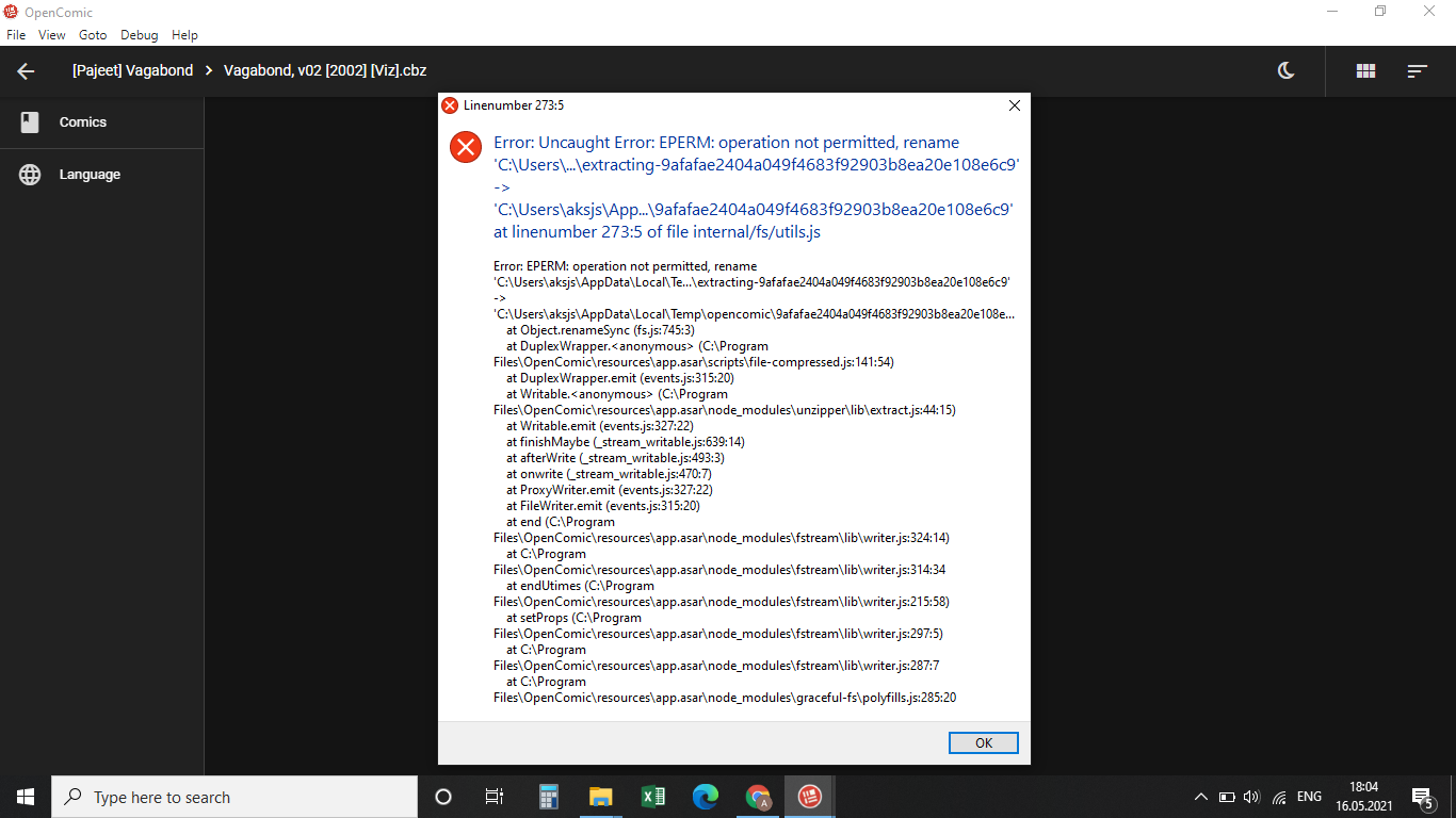 unable to open .cbz file · Issue #101 · ollm/OpenComic · GitHub