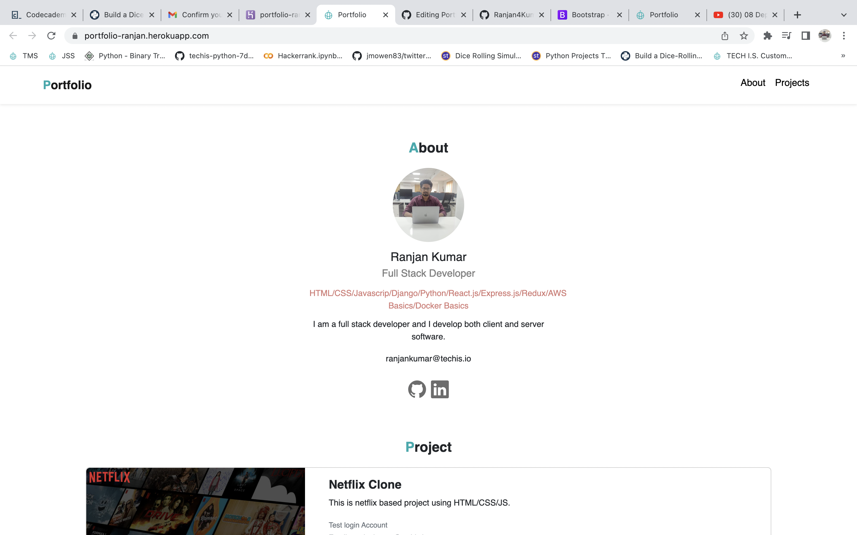 GitHub - Ranjan4Kumar/Portfolio