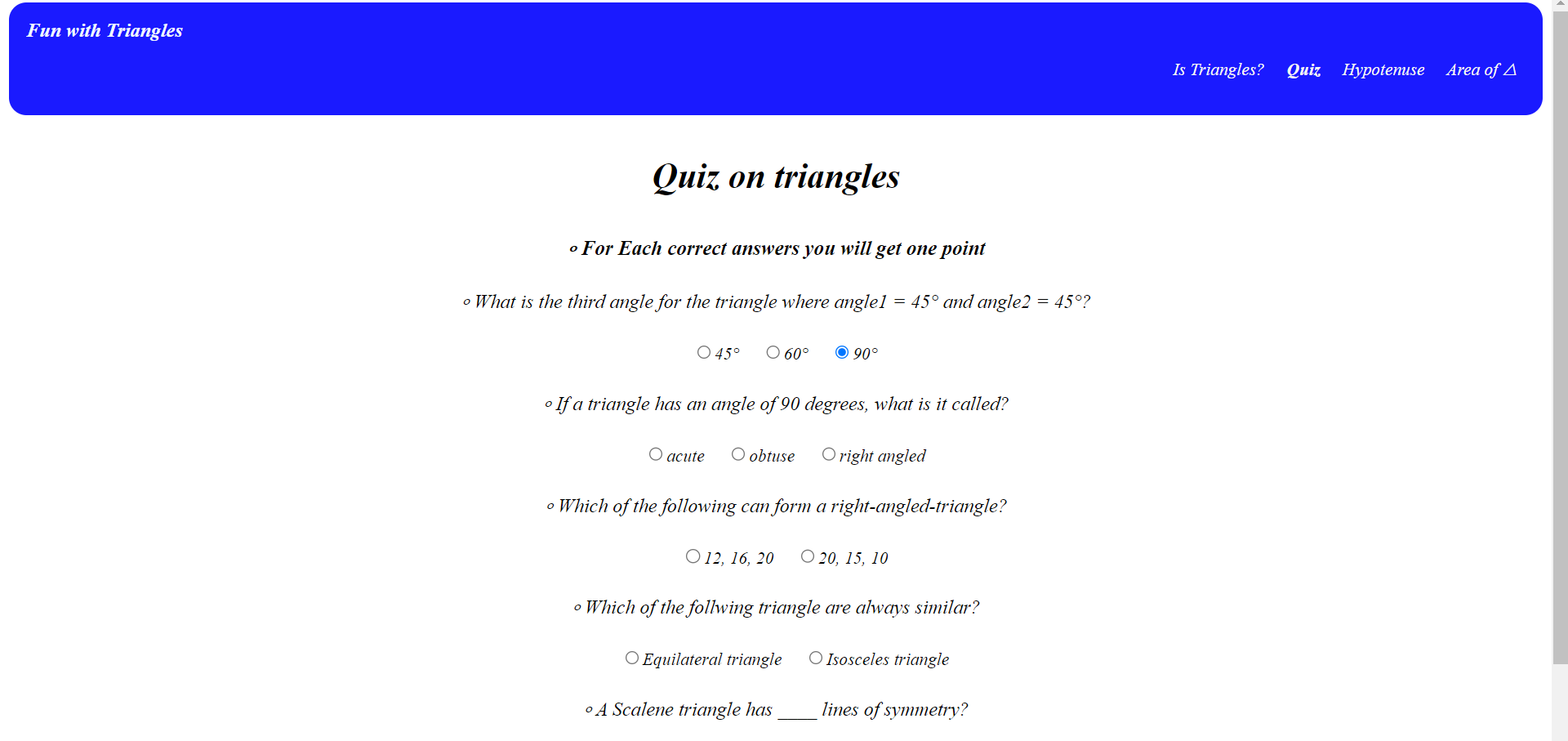 GitHub - Ashh21/Fun-triangles: game on triangles