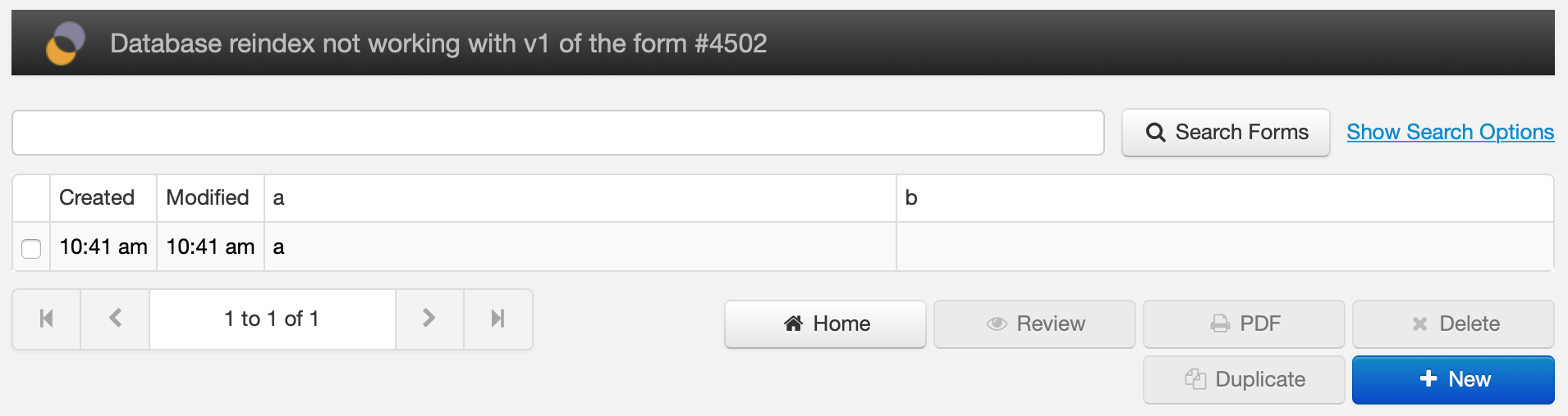 Database Reindex Not Working With V1 Of The Form · Issue 4502 · Orbeonorbeon Forms · Github
