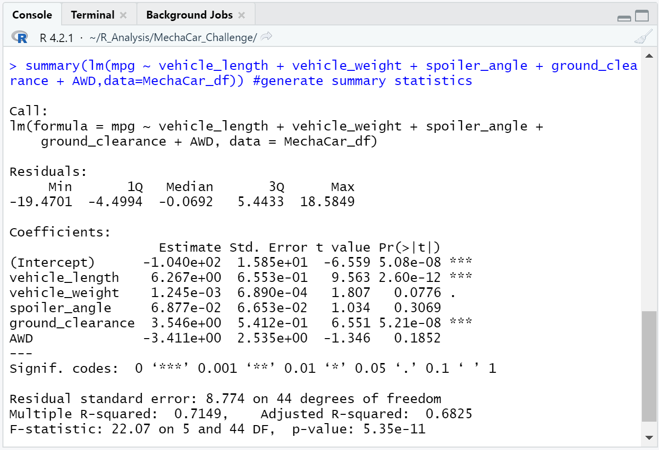 GitHub - KMontero606/MechaCar_Statistical_Analysis