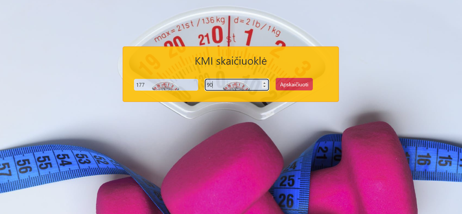 GitHub - MartiniRum/KMI-skaiciuokle-GMI-Calculator: GMI calculator