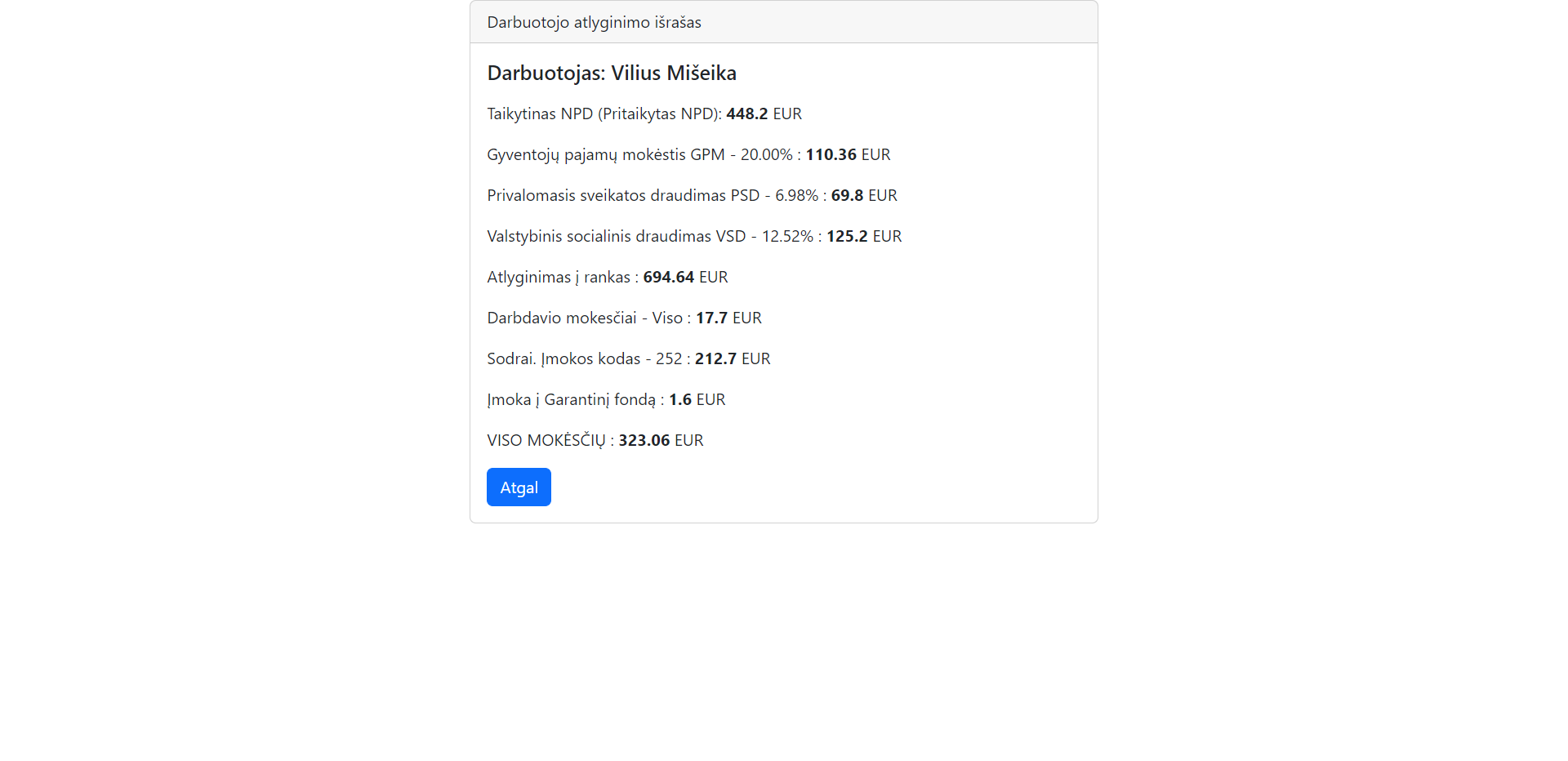 GitHub - Recend/-PHPsql-lentele-salary-skaiciavimas-