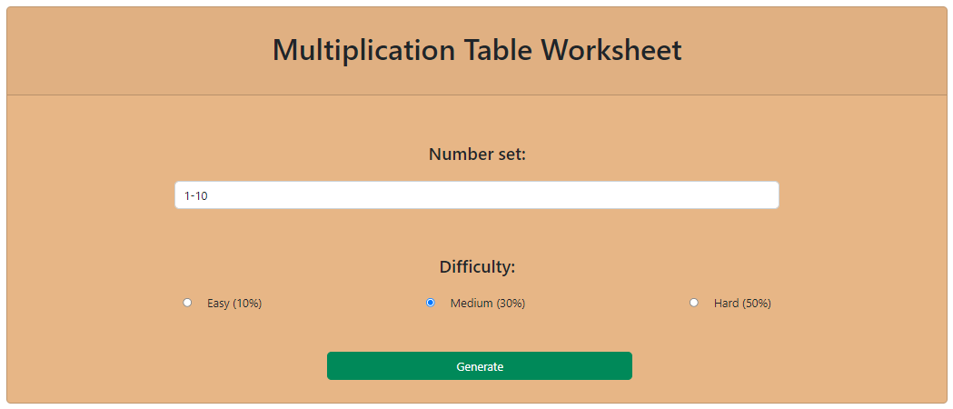 GitHub - Dariusr111/php-mult-table-generator