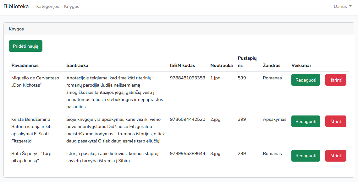 GitHub - Dariusr111/laravel-biblioteka: Baigiamasis praktinis egzaminas