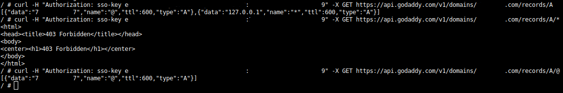 Bug: ERROR bad HTTP status: 403 with Host * in Godaddy · Issue #188 · qdm12/ddns-updater · GitHub